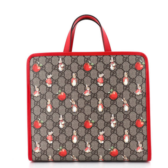Gucci | Bags | Gucci X Peter Rabbit Kids Tote Printed Gg Coated Canvas ...